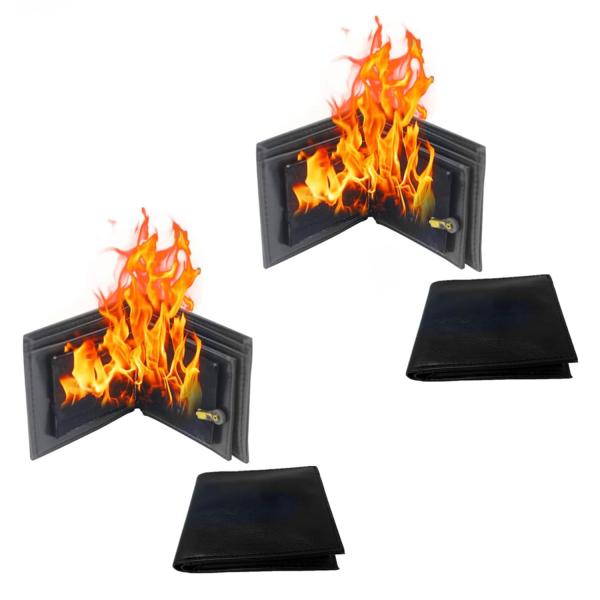 商品名:  TSY TOOL 2 Pack Magic Trick Fire Flaming Wallet, Leather, Inconceivable Street Show Prop, Prank, Magician Wallets,...