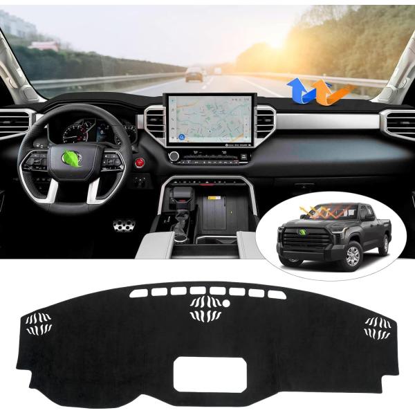 商品名:  Dash Cover Compatible with to-yota Tundra 2022 2023 2024 Accessories Dash Board Mat Carpet Anti-Slip Dashboard Cov...