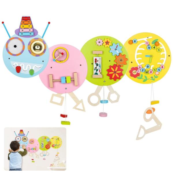 商品名:  Busy Board caterpollar Caterpillar Activity Wall Panels, Children Kids Educational Wall Toy, Montessori Sensory Pr...