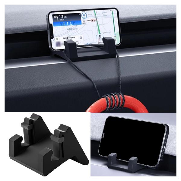商品名:  Dashboard Cell Phone Holder for Car,Teslaa's New Modell 3 Car Phone Mount, Glue Free and Hole Free, Can Hang Heavy...