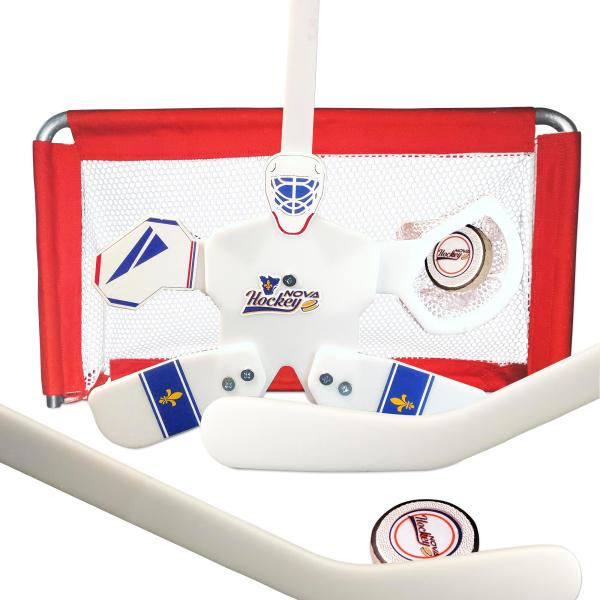 商品名:  Nova Hockey Complete Set Table/Floor Hockey Game, Goalie, Net, (1) Pucks, (2) Sticks.ブランド: Tharos Distribution商品番号...