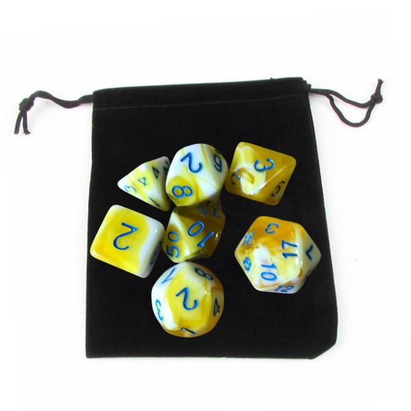 商品名:  Duiaynke Acrylic Polyhedral Dices Set Party Dices D4- with Pouch for RPG Role Playing Table Games Math Teaching Bo...