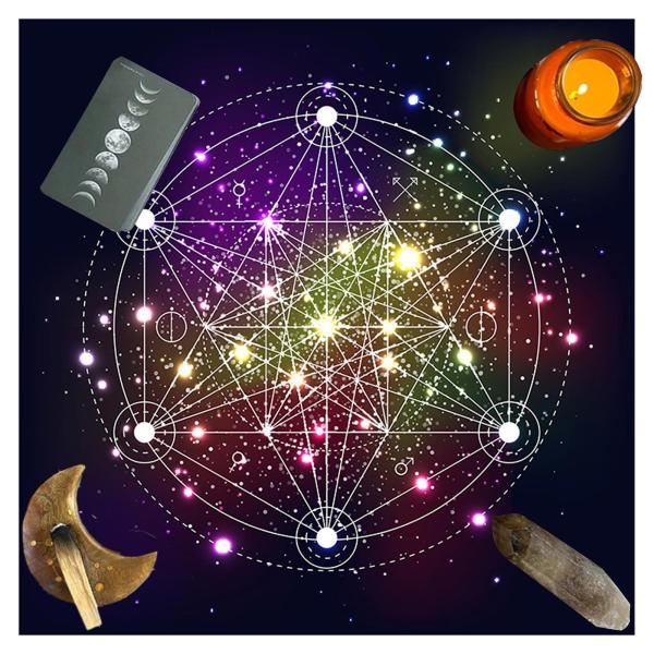 商品名:  fanlangyi Tarots Tablecloth Divinations Table Cover Oracles Board Game Mat Square Altar Table Cloth Board Game Tab...