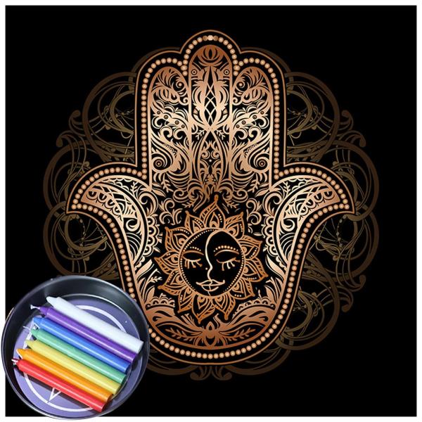 商品名:  fanlangyi Tarots Table Altar Cloth Metaphysical Board Game Mat Divinations Altar Tablecloth Board Game Card Pad Di...