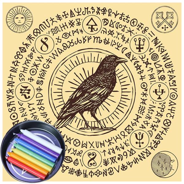 商品名:  fanlangyi Square Divinations Mat Altar Tablecloth Board Game Card Pad Table Cloth Metaphysical Board Game Mat Divi...