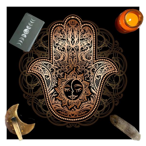 商品名:  Yjcnelcr Square Flannelette Tarots Altar Cloth Board Game Pad Astrological Oracles Table Cover Card Mat Divination...