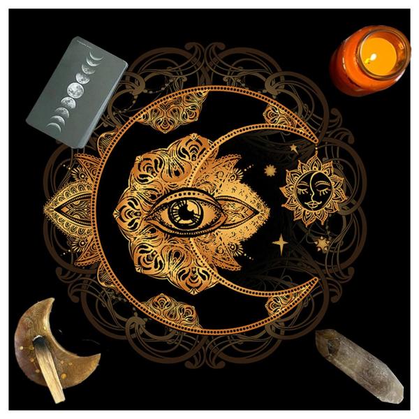 商品名:  Yjcnelcr 50x50/60x60/75x75cm Tarots Tablecloth Mat Divinations Table Cloth Board Game Oracles Card Pad Support Mat...