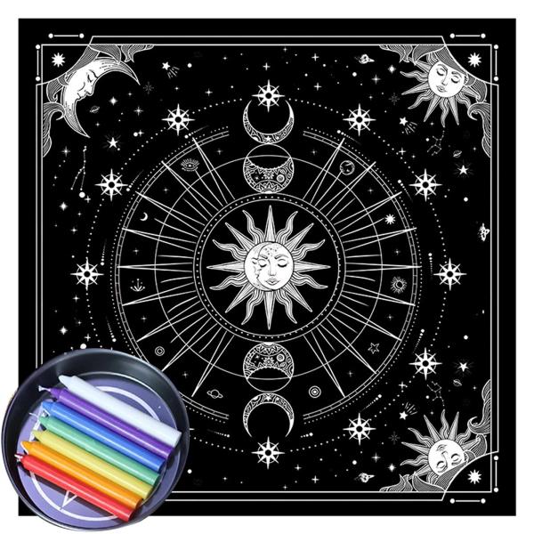 商品名:  Yjcnelcr Tarots Table Altar Cloth Metaphysical Board Game Mat Divinations Altar Tablecloth Board Game Card Pad Div...