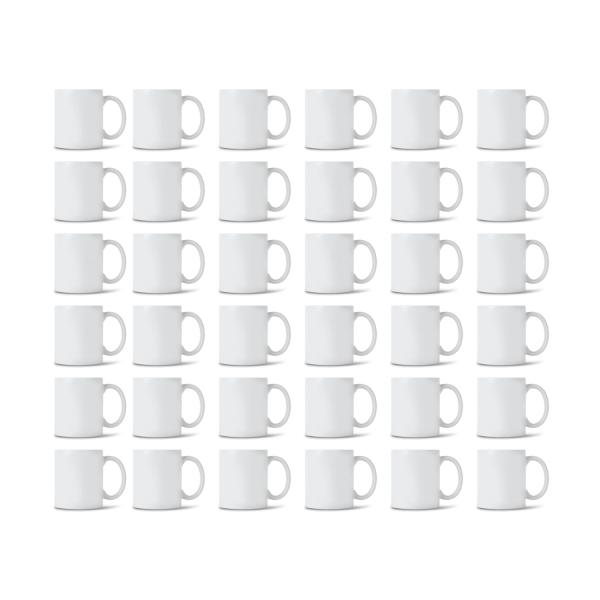 商品名:  Premium Blank Sublimation Ceramic Mug White Mug for DIY Designs Heat Transfer Coffee Tea Drinking Mugs (11oz, 36 P...