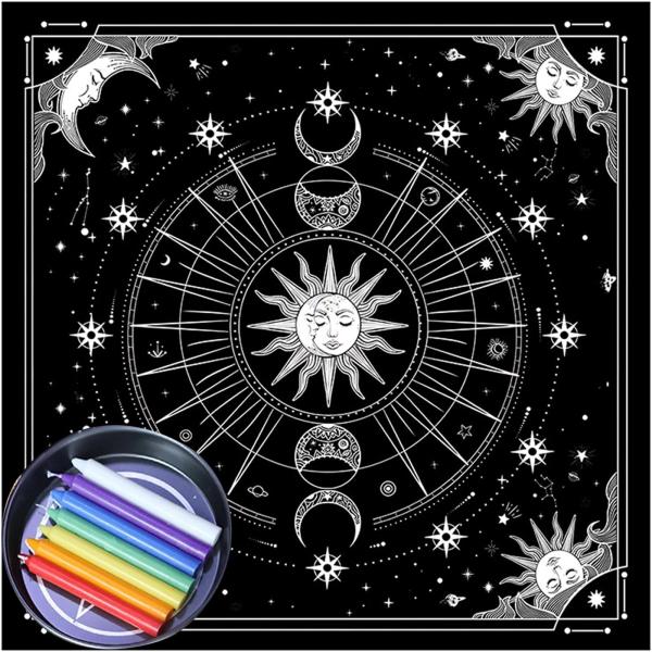 商品名:  Lerpwige Tarots Table Altar Cloth Metaphysical Board Game Mat Divinations Altar Tablecloth Board Game Card Pad Div...