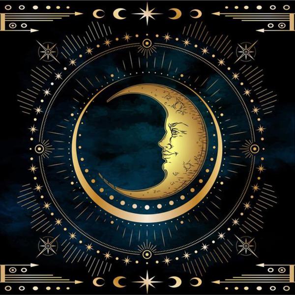 商品名:  Tzxncbzxc Tarots Tablecloth Rune Divinations Table Cover Astrology Oracles Board Game Mat Square Pendulum Altar Ta...