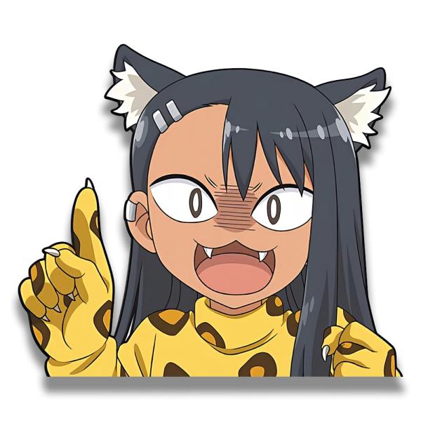 商品名:  ALOWOS 5.1" Funny Nagatoro Car Decals Stickers Anime Water Bottle Mirror Windows Trunk Lid Hoods Laptop Vinyl Wate...
