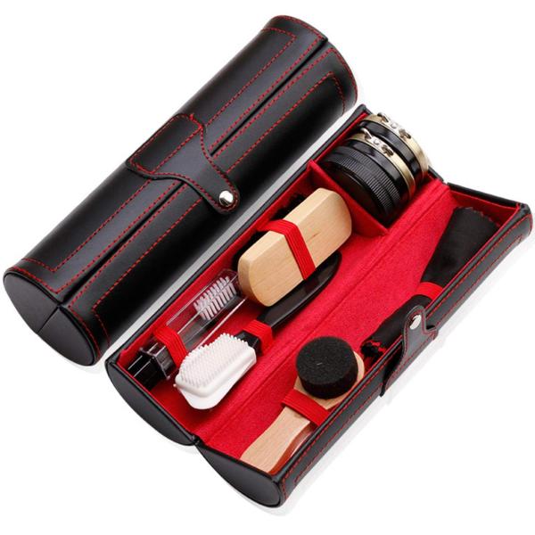 商品名:  Shoe Polish Kit - 10pcs Leather Shoe Care Kit | Shoe Shine Kit with Wooden Handle | Shoe Brushing Kit with 2pcs Cl...