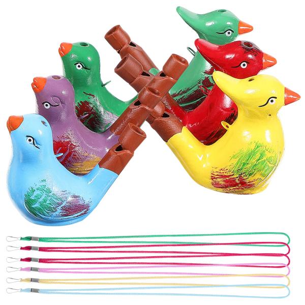 商品名:  Amosfun 6pcs Ceramic Water Whistles Bird Noise Makers Whistles Mini Bird Whistles Toy Funny Bath Musical Toys Cera...