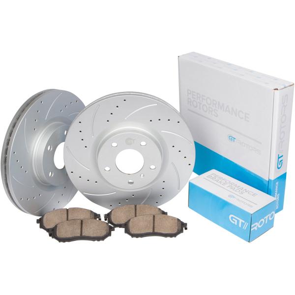 商品名:  [Front Kit w/ 312mm Rotors] Anti-Rust Coated Brake Rotors &amp; Ceramic Pads for Volkswagen CC 2009-2017 (2.0L Tur...