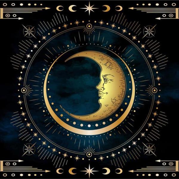 商品名:  Square Pendulum Divinations Mat Altar Tablecloth Board Game Card Pad Rune Table Cloth Metaphysical Board Game Mat ...