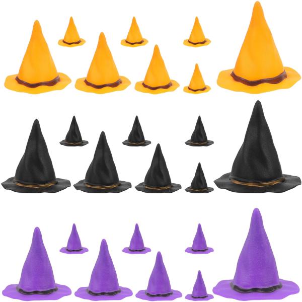 商品名:  LOGOFUN 24pcs Mini Witch Hats Witch Hats Wine Bottle Decor Halloween Tiny Witch Hats for Halloween Party Decoratio...