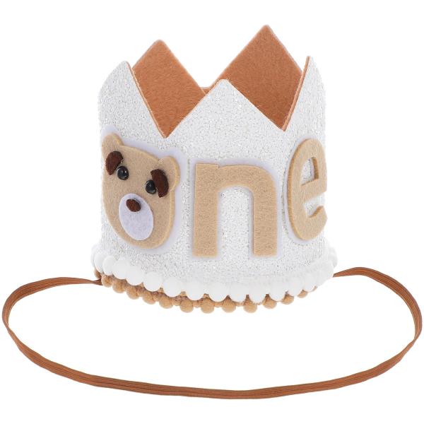 商品名:  LOGOFUN First Birthday Hat 1th Birthday Cone Hat Number 1 Birthday Crown One Birthday Hat for Kids Birthday Party ...