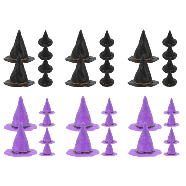 商品名:  LOGOFUN 36pcs Mini Witch Hats Small Witch Hats for Crafts Halloween Witch Hats Wine Bottle Cover for Halloween Par...