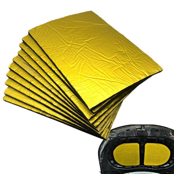 商品名:  Car Heat Shield, 10PCS Car Heat Sound Insulation Mat, Adhesive Noise Deadening Mat for Auto Hood Engine Roof Door ...