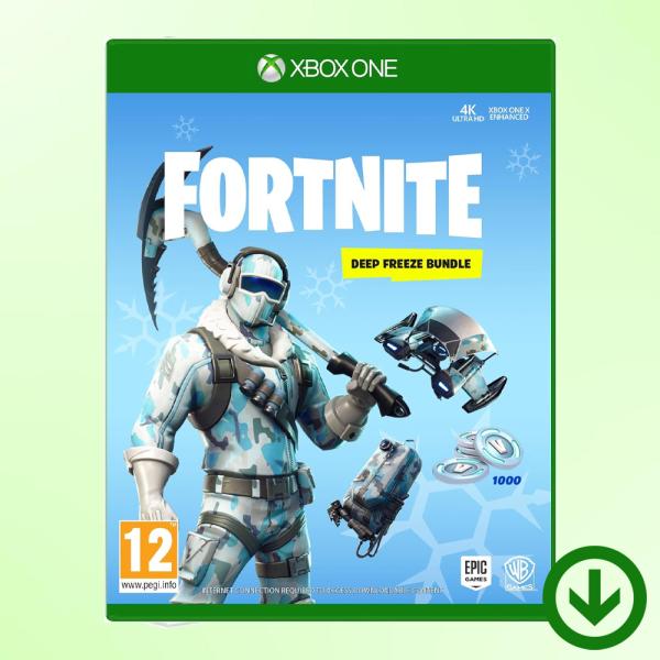 本製品はXBOX版「Fortnite ディープフリーズセット」バンドルのプロダクト認証キーとなります。【★必ずご確認ください！】こちらの商品は、XBOX ストアか Microsoft Store での有効化が必要となり、遊ぶには XBOX版...