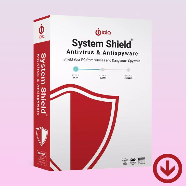 本製品は「iolo System Shield AntiVirus and AntiSpyware（システムシールドアンチウイルス &amp; スパイウェア）」のダウンロード版となります。1ライセンスにつき、１台の Windows PC で...