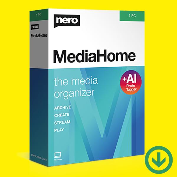 本製品は最新版「Nero MediaHome 2021」のダウンロード版となります。付属品として AI Photo Trigger もついてきます。１ライセンスに付き、１台のPCで永続的な利用が可能です。日本語版の製品となります。＜プロダク...
