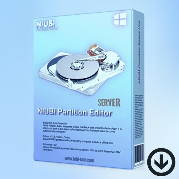 本製品は「NIUBI Partition Editor サーバー版」のダウンロード版となります。１ライセンスに付き、1台のWindowsサーバーで永続的な利用が可能です（バージョン 9.9.8）。対応OS：Windows Server 20...