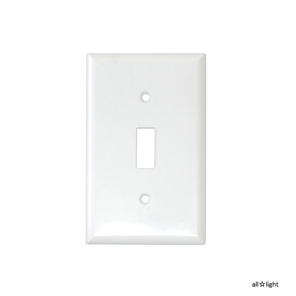 メーカー：COOPER Wiring Devices / クーパー ワイリング デバイス　　 シリーズ名： アメリカンスイッチ（トグルスイッチ）プレート　　　サイズ：W70×H114（mm）色：ホワイト素材：耐熱プラスチック※商品に細かいキ...