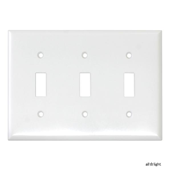 メーカー：COOPER Wiring Devices / クーパー ワイリング デバイス　　 シリーズ名： アメリカンスイッチ（トグルスイッチ）プレート　　　サイズ：W162×H114（mm）色：ホワイト素材：耐熱プラスチック※商品に細かい...