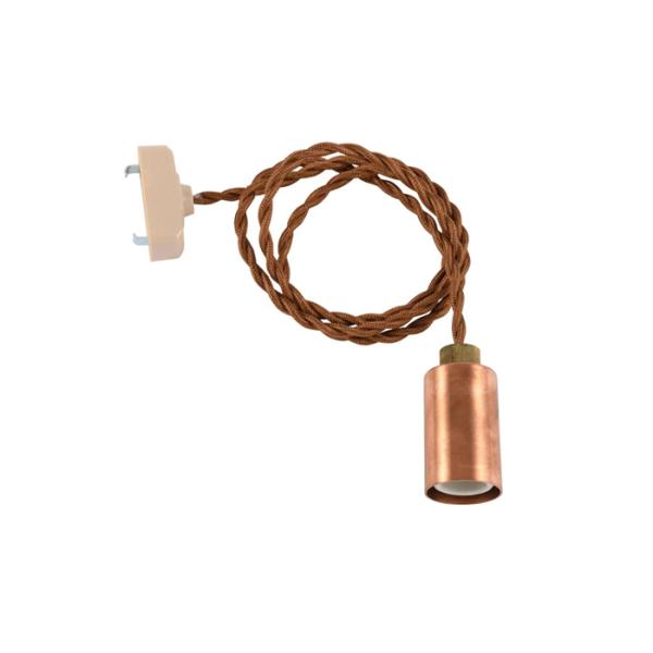 メーカー： スワン電器 / SWAN シリーズ名：BULB LIGHT SOCKETサイズ：幅35mm x 奥行き35mm x 高さ55mmカラー：ブロンズ重量：0.18kg素材：銅機能：口金　E17 コード調節 コード長　100cm関連キ...