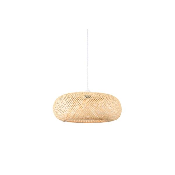 メーカー： スワン電器 / SWAN シリーズ名：BAMBOO PENDANT LIGHTサイズ：幅500mm x 奥行き500mm x 高さ180mmカラー：ナチュラル重量：0.3kg素材：竹機能：S字コード調節消費電力（最大）：7.5W...