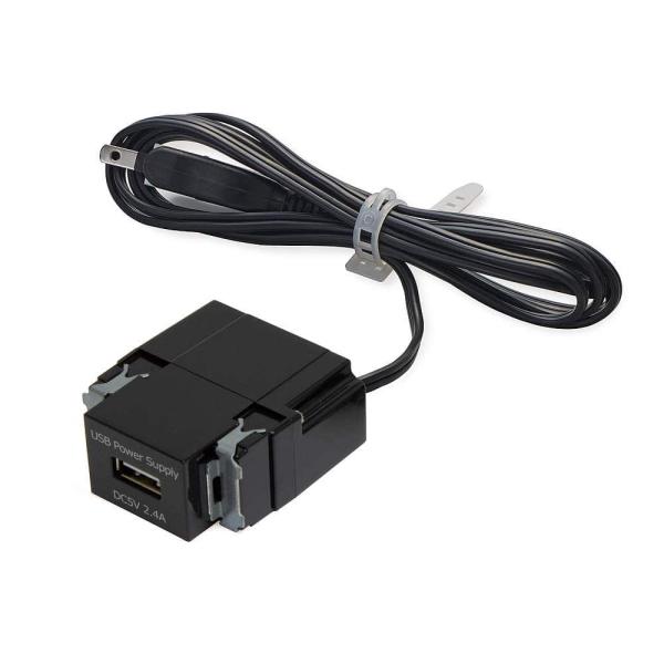 メーカー：SUGATSUNE / スガツネ工業 シリーズ：DM1-U1P24M型　埋込充電用USBコンセント仕様:使用温度：＋5 ℃〜＋35 ℃付属品:ケーブルクリップ（2ヶ）　十字穴付なべタッピンねじ4×12（2本）（ケーブルクリップ用）...