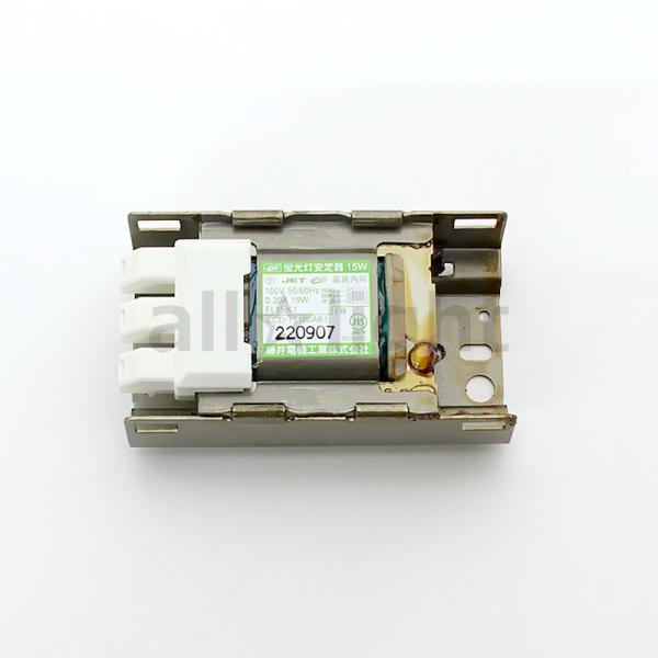 メーカー：     藤井電機工業株式会社　　 シリーズ名：グロー式蛍光灯安定器15W用（15ワット用）線種：E種使用箇所：器具内取付寸法：61.75mm全長：77mm幅：44.0mm高さ：27.5mm質量：280±10g端子構造：オープン速...