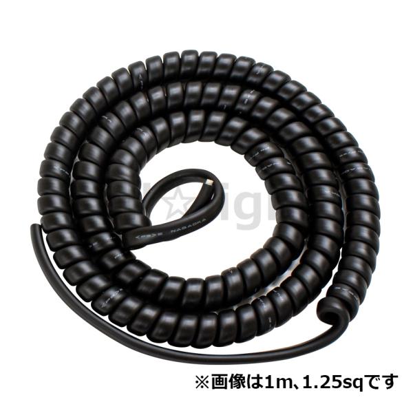 メーカー：長岡特殊電線　　 シリーズ名：カールコード定格電圧：300V以下許容電流：12A定格温度：60℃以下シース色：黒有効伸長：カール部分の伸縮は、カール長の2.5倍を標準とします※本商品はカールコードのみです。コンセント、ブラグなどは...