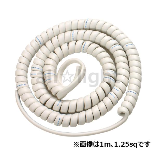 メーカー：長岡特殊電線　　 シリーズ名：カールコード定格電圧：300V以下許容電流：12A定格温度：60℃以下シース色：白有効伸長：カール部分の伸縮は、カール長の2.5倍を標準とします※本商品はカールコードのみです。コンセント、ブラグなどは...