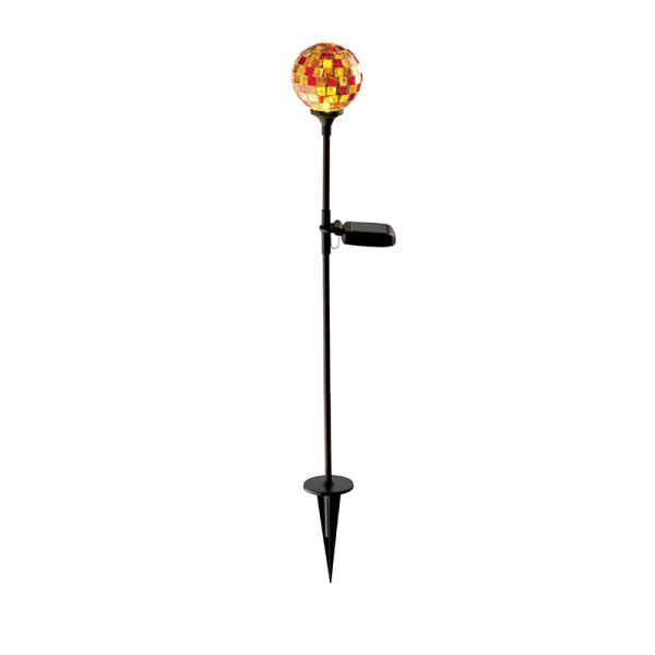 メーカー：　Kishima/キシマKaleido Stick Solar Garden Light■サイズ : 支柱直径10Φ/130W・95D・530〜725H（地中杭165H）■LED色:電球色■素材 : 石膏・ガラス・アルミ■使用環境...
