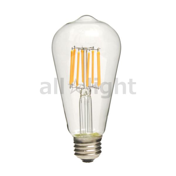 シリーズ名：LEDフィラメントバルブ ナス球形定格ランプ電力：8W （  8ワット  ）定格入力電圧：100V口金：E26色温度：2,200K 全光束：810lm周波数：50/60Hz共用以下の環境では絶対に使用しないでください。調光機能の...