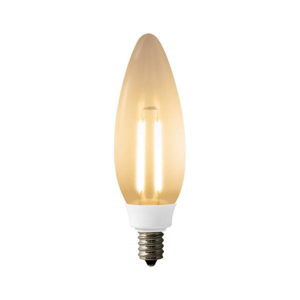 メーカー： ELPA / 朝日電器株式会社シリーズ名：フィラメントLED電球交流電源：100V 50/60Hz共用口金：E12サイズ：全長103 × 外径32（mm）質量：18g定格消費電力：2.1W定格入力電流：25mA設計寿命：2500...