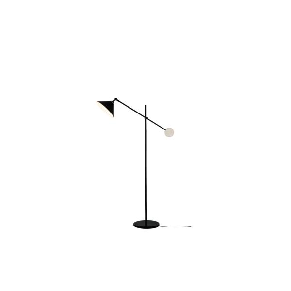 メーカー： 株式会社インターフォルムシリーズ名：Turo トゥローサイズ 全体:W66.5×H145-171cmセード:φ26×H13cmコード:210cm重量 6.8-6.9kg素材 スチール、大理石点灯 フットスイッチ(点灯→消灯)電球...