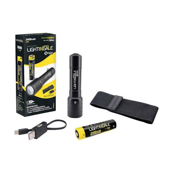 メーカー：LIGHTINGALE Ltd. / 株式会社ライティンゲイルジャパンシリーズ名：LEDフラッシュライト明るさ：1250ルーメン点灯時間：4時間(High)/70時間(Low)照射距離：約305メートル外径：Φ31.7mm全長：1...