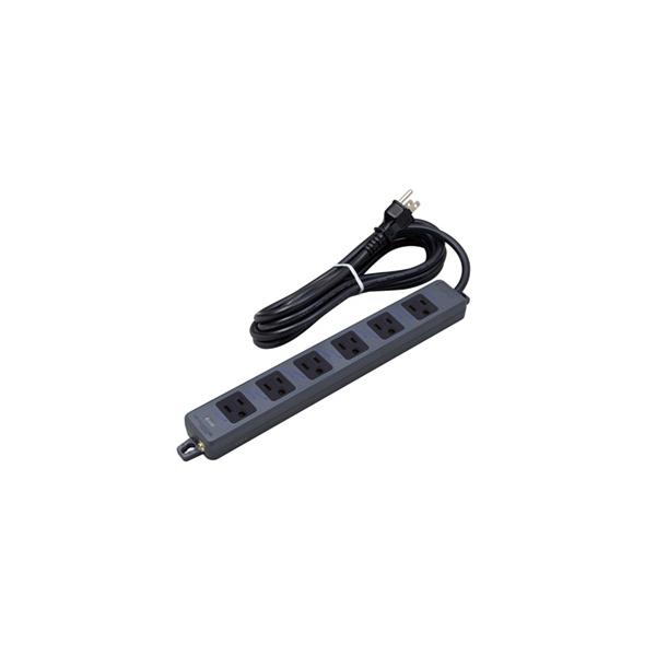 メーカー： 明工社シリーズ名： OA用接地タップ横形OA用接地タップ6コ口15A　125V黒パイロットランプマグネット付接地プラグ付VCTF1m※こちらの商品は取付工事が必要です。