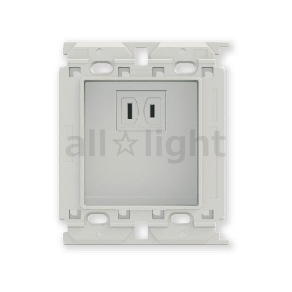 メーカー：JIMBO / 神保電器　　 シリーズ名： J・WIDEシリーズ　埋込保安灯専用コンセント　2極　15A 125V     LED保安灯明るさセンサ付ナイトライト：SNL-3    【ご注意下さい】・この商品は電気工事士による取付...