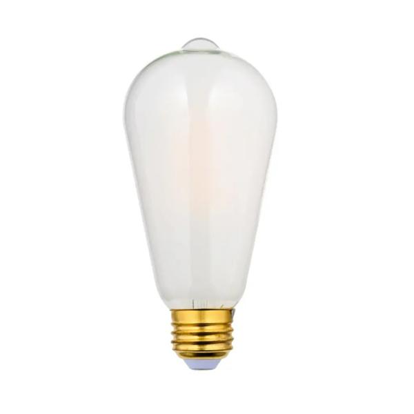 メーカー： スワン電器 / SWAN シリーズ名：LED SWAN BULB　EDISON シリーズサイズ：φ64×H138mmカラー：フロスト重量：0.05kg素材：ガラス・スチール機能：調光対応口金：E26 消費電力（最大）：7W器具光...