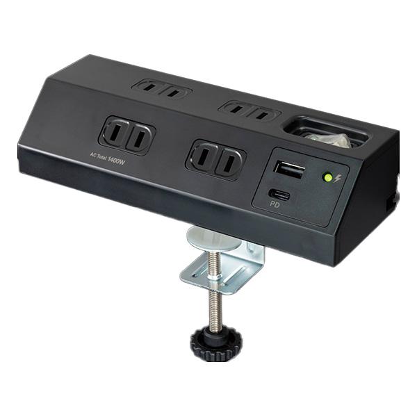 メーカー：ELPA / 朝日電器株式会社シリーズ名：家具用コンセント■使用温度範囲：-10℃〜40℃■コード長：2m■屋内専用■国内専用AC差込口■定格：AC100V 14A■合計1400Wまで■口数:4個口USBポート■定格　Type-A...