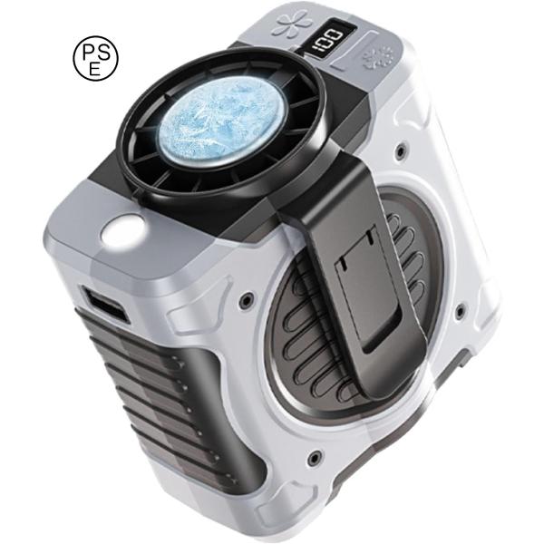 本体サイズ：10.2*7.18*10cm　ネットウェート：0.38kg　グロスウェート：0.42kg　材質：ABS+めっき部品+電子　カラー：グレー//オレンジ/グリーン一台3役：ファンの両端には2つのクリップが付いており、付属のストラップ...