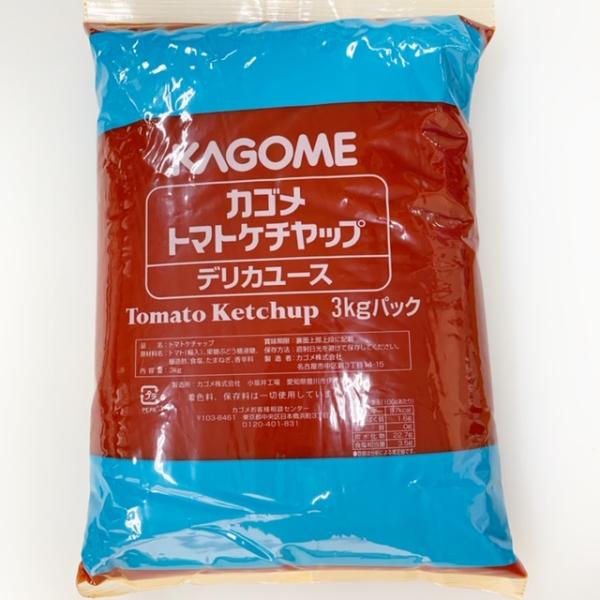 ■名称トマトケチャップ■内容量3kg■メーカーカゴメ株式会社■保存方法直射日光及び、高温多湿の所を避けて、冷暗所にて保存してください。開封後は冷蔵庫で保管し、お早目にお召し上がりください。■発送方法常温便・クール便（冷蔵）■原材料トマト、糖...