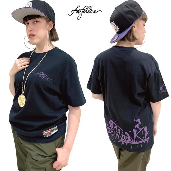 トリッキーマーキング バイオレンスタグ Ｔシャツプリントカラーにあわせて様々なカラーコディネートが楽しめる逸品【MODEL】BERA 157cm  L【素材】コットン100% / 6.2oz Teeサイズ :着丈/身幅/袖丈(cm)XS:5...