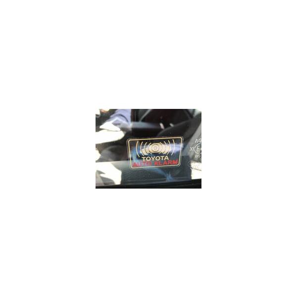 新品 2枚 トヨタ 純正 セキュリティアラームラベル 74515-33020 盗難警報装着車 ステッカー クラウン プリウス