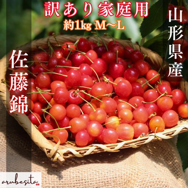 毎年大人気の当店のさくらんぼ【佐藤錦】予約開始です！お届けは6月中旬頃から予定です。家庭用の訳ありさくらんぼをご用意いたしました。訳ありの理由・・・サイズはM〜Lが主体、色も赤いものから着色薄、双子果などサイズ不選別の佐藤錦になりますしかも...